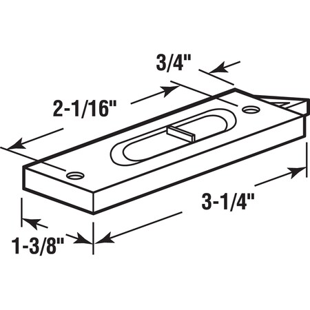 Prime-Line 3-1/4 in., White Plastic, Spring-Loaded Tilt Latch 1 Pair F ...