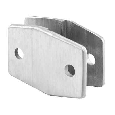 Prime-Line Alcove Clips, 1/4 in. Offset, Cast Stainless Steel, Satin ...