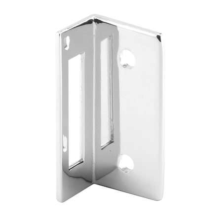 Prime-Line Keeper for Slide Latch, 2-1/2 in. Cast Zamak, Chrome Plated ...