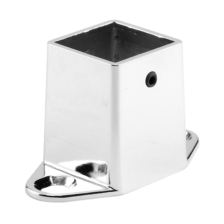 Prime-Line Square Post Shoe, 1-1/4 in., Cast Zamak Construction, Chrome ...