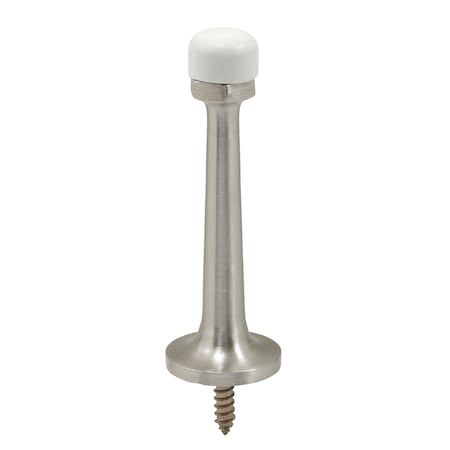 Prime-Line Rigid Door Stop, 3-5/16 in. Solid Brass, Polished Chrome 2 ...