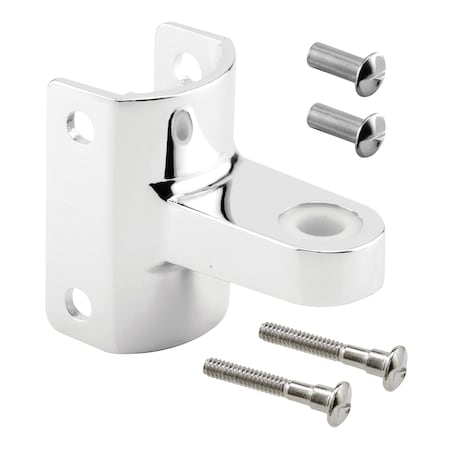 Prime-Line Post Mounted Top Pivot Hinge, 1-1/4 in., Zamak, Chrome, 5/8 ...