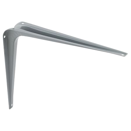 Prime-Line Shelf Support Bracket, 8 in. x 10 in., Steel, Gray Powder ...