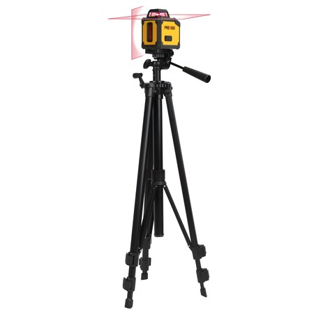 Prime-Line 360-Degree Cross Line Laser w/Tripod, Durable Housing Single ...