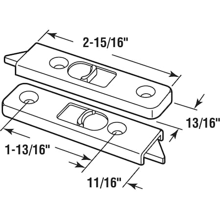Prime-Line Sliding Window Tilt Latch, Spring Loaded, White Viny F 2830 ...