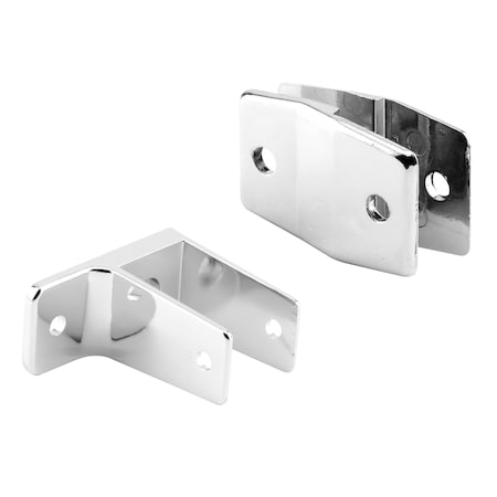 Prime-Line Alcove Bracket Kit, For 1 in. Panels, Zinc Alloy, Chrome ...