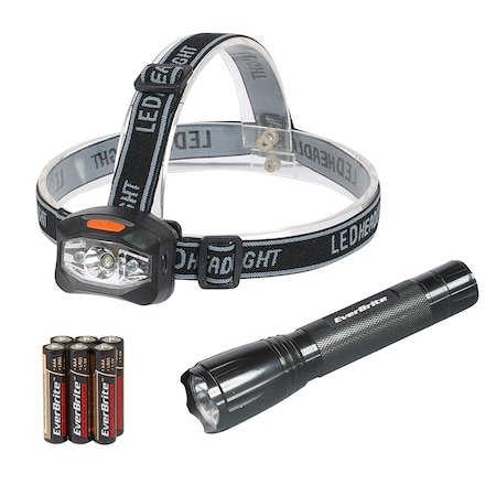 Prime-Line LED Flashlight and Headlamp Combo Single Pack E007001 | Zoro