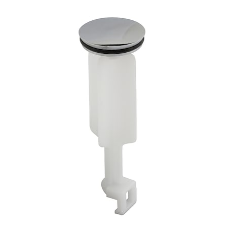Prime-Line Lavatory Drain Plug, 3-5/8 in., Plastic, Chrome, Fits ...