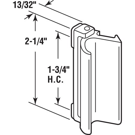 Prime-Line Spring-Loaded Sliding Keller Window Latch and Pull, Aluminum ...