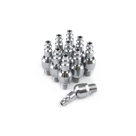 Primefit Industrial Swivel Plug 1/4" x 1/4" Male NPT, 10PCS ISP1414MS ...