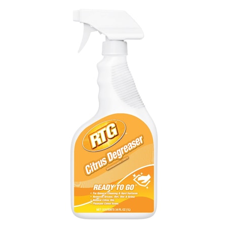 Intercon Chemical Citrus Degreaser, 34 oz Liquid, Clear Yellow, 6 PK ...