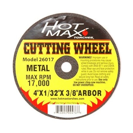 Hot Max Wheel Cut Off 4.5X.045X7/8 T 1 26030 | Zoro