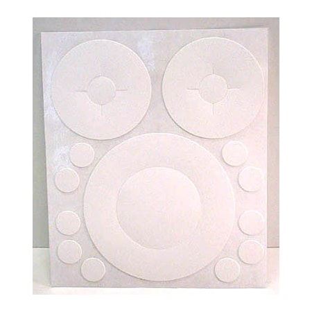 Fastcap Adhesive Cover Caps Plumb Cap Pvc White 1 Sheet 14 Caps FC.P1 ...