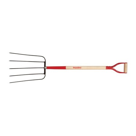 Ames Razor-Back Barley Fork, Oval Tine, Steel Tine, Wood Handle, 30 in ...