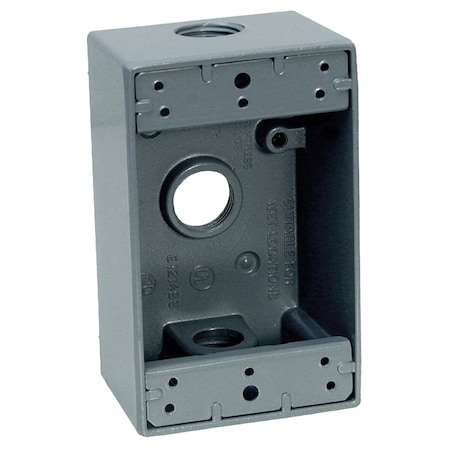 Orbit Electrical Box, 18.3 cu in, Mounting Box Type, 1 Gang, Die-Cast ...
