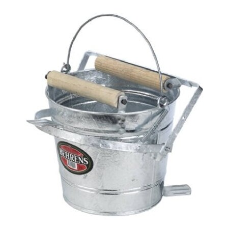 Behrens Mop Pail 12qt HD Oval w/Roller 412W | Zoro