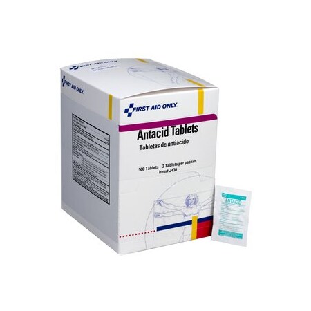 First Aid Only J436 Antacid, 500PK SLS-GB2225 | Zoro