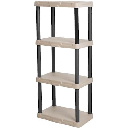 Contico Mfg Co 4TBGBlack14 Black 4Tier 48X22X14 Shelf 4TBGBLK14 | Zoro