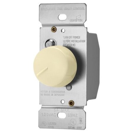 Cooper Wiring VARIABLE ALMOND ROTARY FAN CONT RFS5-A-K | Zoro