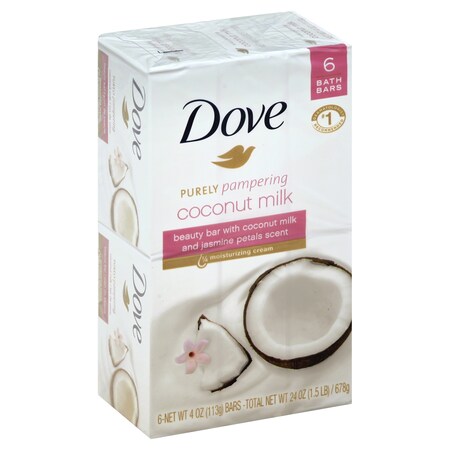Dove BAR COCONUT MILK 24oz, 6PK 555703 | Zoro