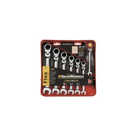 Danaher Tool Ltd Gearwrench Wrench Set, 7-Piece, Steel, Specifications ...