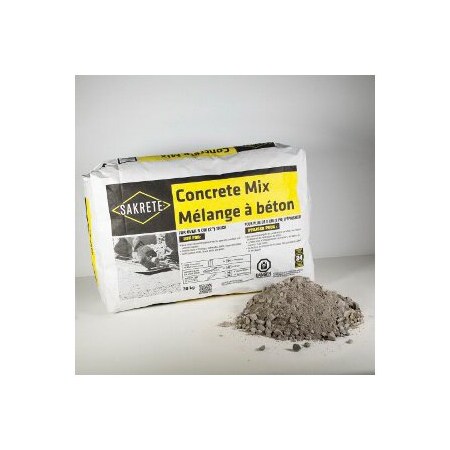 King Packaged Materials Sakrete Concrete Mix, Gray, Powder, 30 kg, Bag ...
