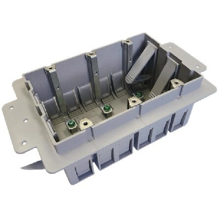 Ipex Electrical Box, ICF Electrical Box Type, 3 Gangs, PVC, Rectangular ...