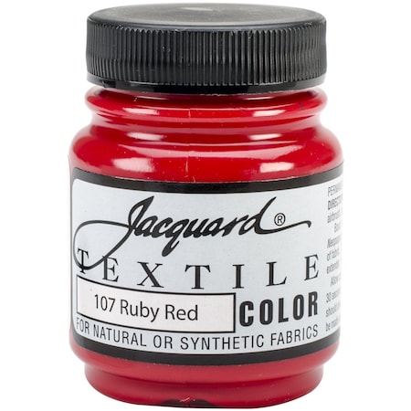 Jacquard Products RUBY RED -TEXTILE COLOR PAINT TEXTILE-1107 | Zoro