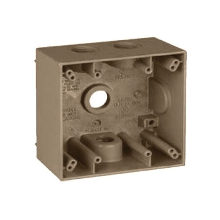 Teddico Bwf Electrical Box, 31 cu in, Outlet Box Type, 2 Gangs, Die ...