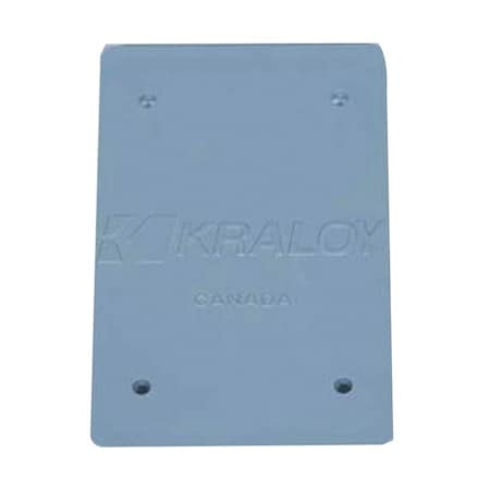 Ipex 20234 Box Cover, 4.6 in L, 2.8 in W, PVC, Gray 020 234 | Zoro