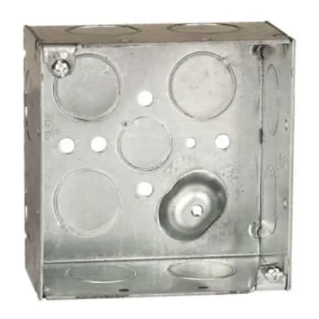 Raco Hubbell Electrical Box, 30.3 cu in, Square Box Type, Steel, Square ...
