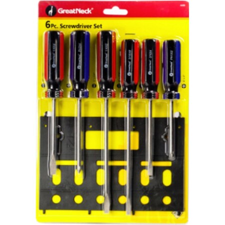 Great Neck Screwdriver Set/Tray 6Pc AAR6 | Zoro