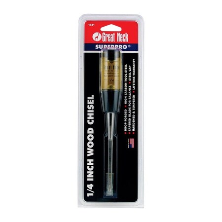 Great Neck Pro Wood Chisel 1/4" 1041 | Zoro