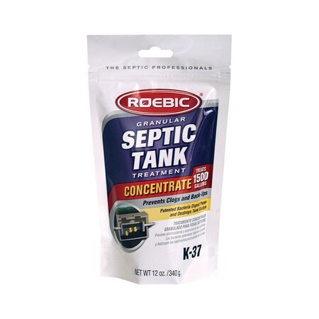 Roebic Septic Tank Treatmt 12Oz K-37BAG-4-12 | Zoro