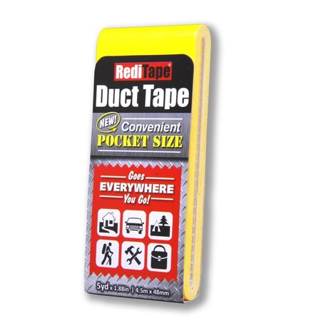 Reditape Duct Tape Pckt Ylw 5Yd 9D00010917 | Zoro