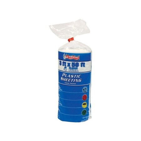 Film-Gard Film Poly Clr4Mil 3X50' 626156 | Zoro
