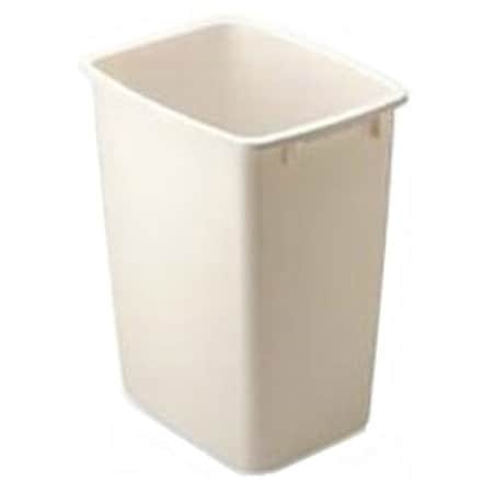 Rubbermaid Wastebasket 9G Wht 2806-TP-WHT | Zoro