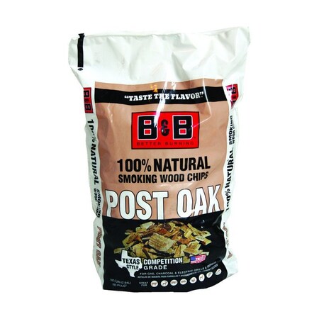 B&B Charcoal Post Oak Smoking Chips 00124 | Zoro