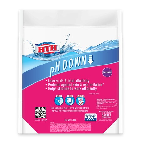 Hth Ph Balance Decreaser 5Lb 67057 | Zoro