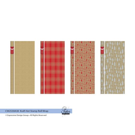 Expressive Design Group Gift Wrap Christms 25Sf CW2530A38 | Zoro