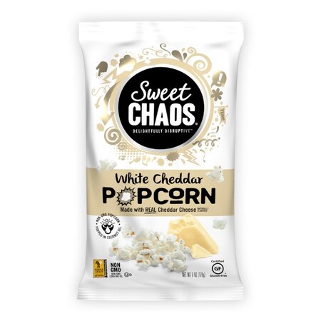 Sweet Chaos Popcorn Wht Cheddar 6Oz 300622 | Zoro