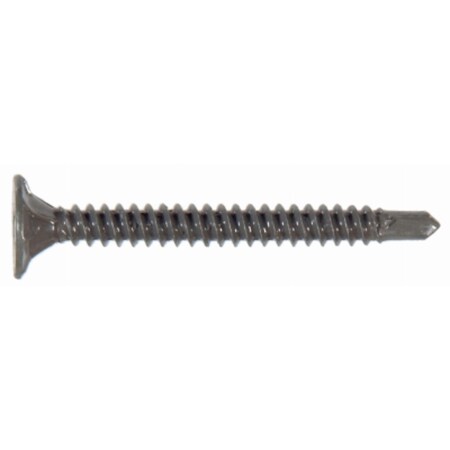 Hillman Self-Drilling Screw, #8 x 1-5/8 in, Ceramic Steel Wafer Head ...