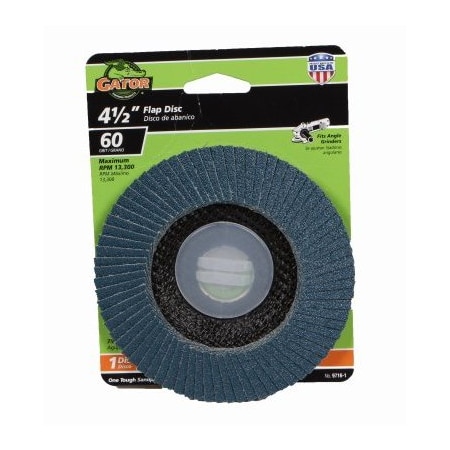 Gator Finishing 4-1/2" 60G Flap Disc 97161 | Zoro
