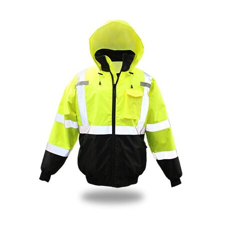 Safety Works 2Xl Yel Bomber Jacket 3NR40012X | Zoro