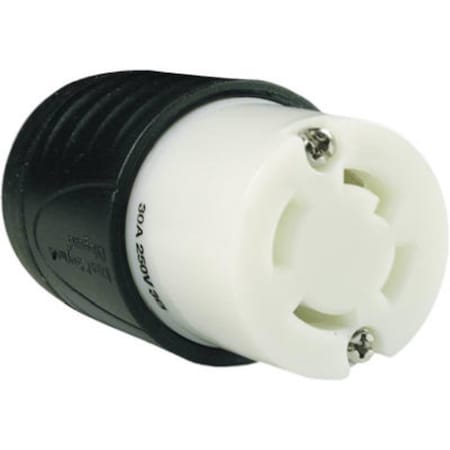 Pass & Seymour 30A Blk/Wht Connector L1530CCC | Zoro