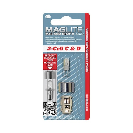Maglite Bulb Flshlt Repl Clr 2 Cell LMXA201 | Zoro