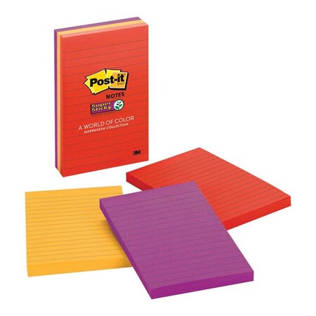 Post-It Note Neon Post-It Asst 4X6 4645-35SAN | Zoro