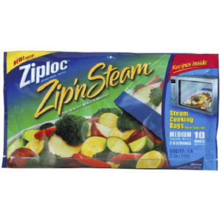 Ziploc Zip N Steam Bag Ziploc Medium 95689 | Zoro