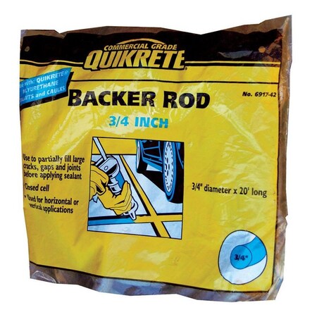 Quikrete Caulk Backer Rod 3/4In X 20Ft 6917-42 | Zoro
