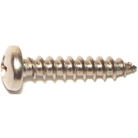 Midwest Fastener Thread Cutting Screw, #10 x 1 in, Stainless Steel Pan ...